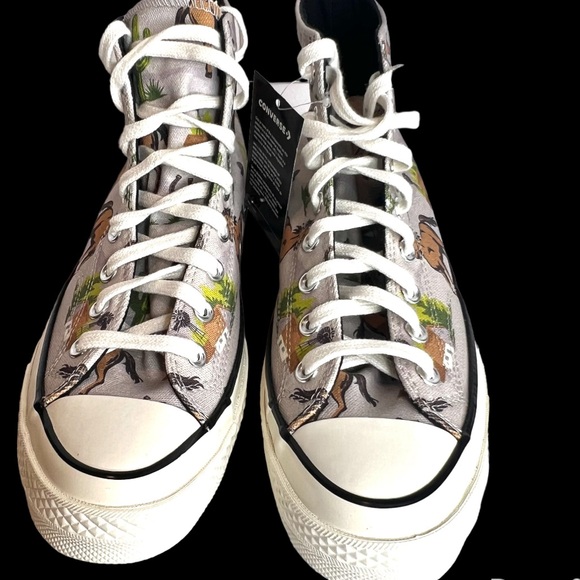 Converse | Shoes | Converse Wild Horses Hi Tops Gray Canvas Twisted ...